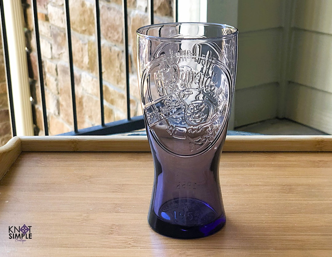 Unique Retro Mcdonald's Purple Glassware, Collectible Vintage Drinkware ...