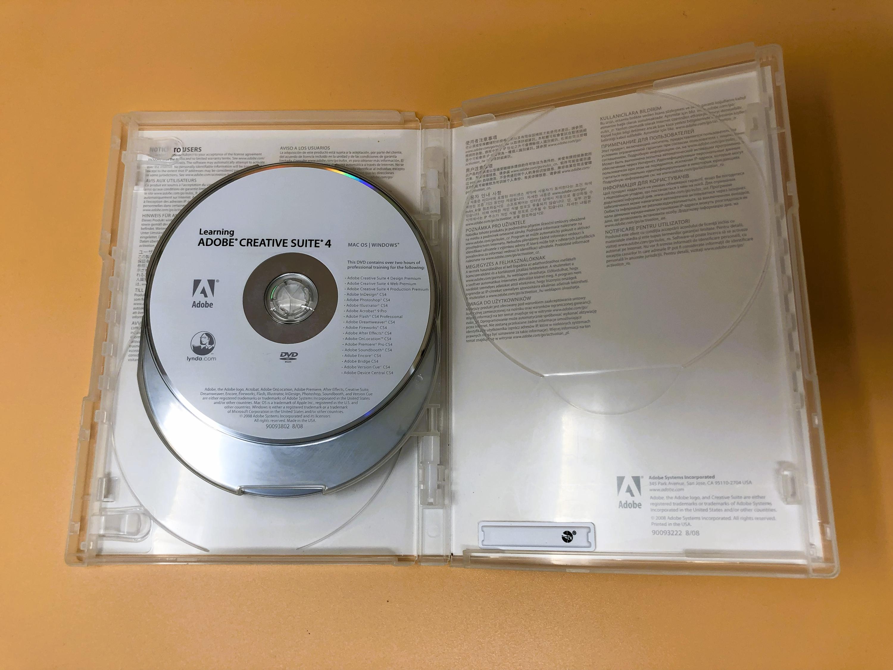 Adobe Creative Suite 4 Design Standard DVD ROM Set - Etsy