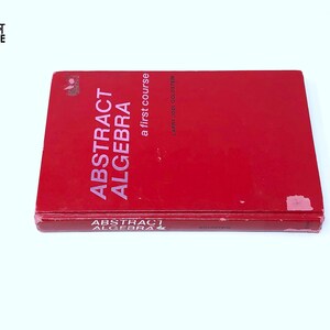 Vintage 1973 Hardcover Book Algebra First Course by Larry Joel ...