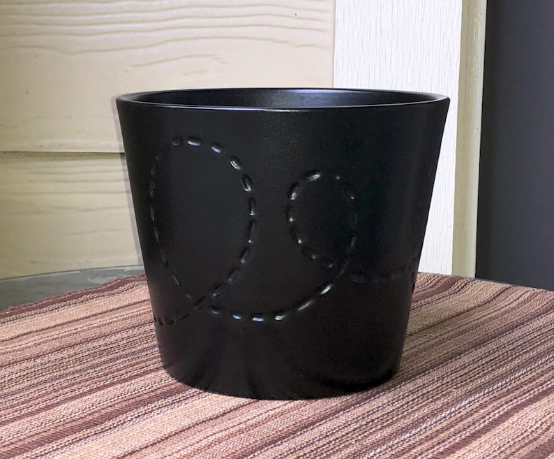 Modern Clay Flowerpot: Side-stitched Design - Etsy