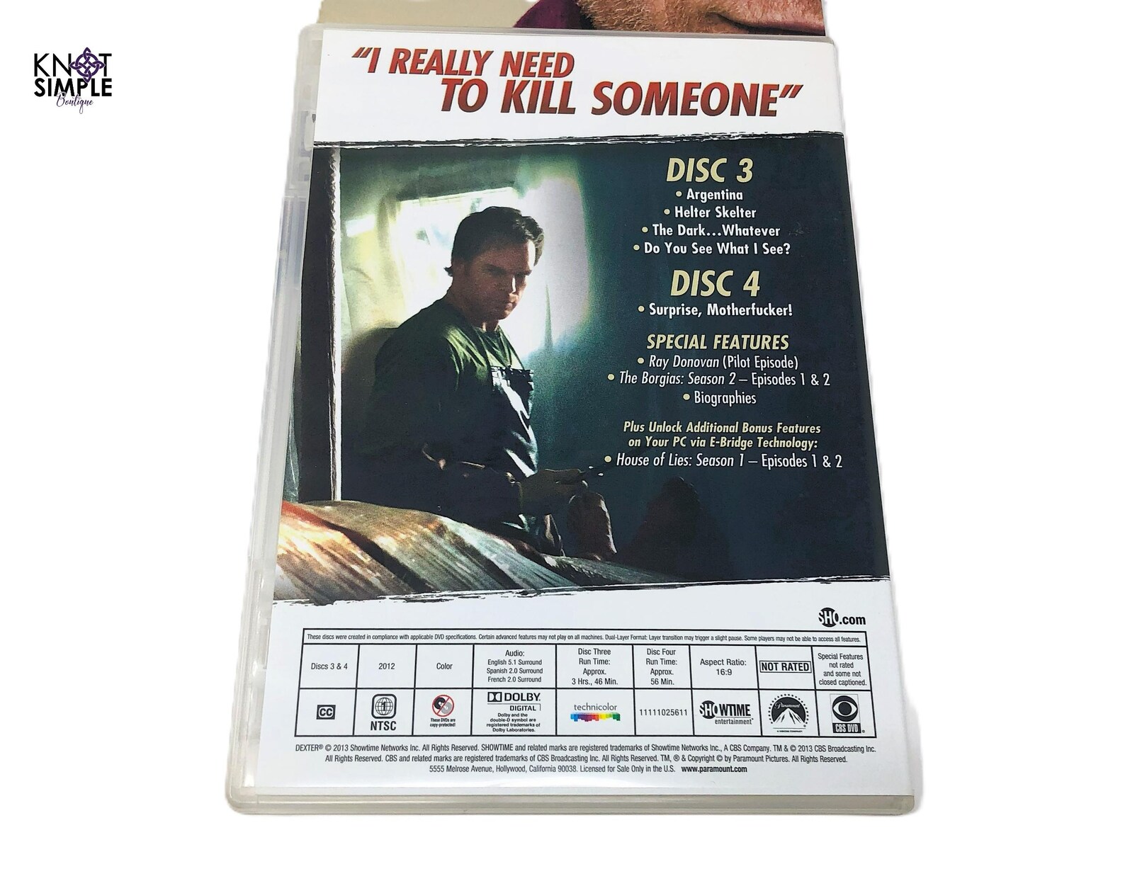 Dexter Season 7 DVD Set: Michael C. Hall Crime Drama - Etsy
