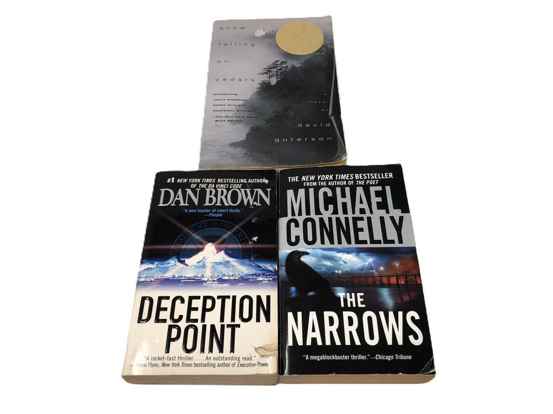 Mystery Paperback Novel 3-pack Bundle - Thriller Suspense Fiction Books ...