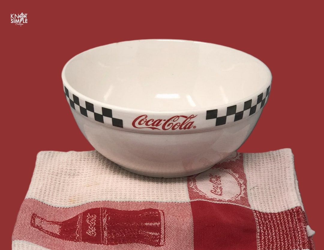 2002 Coca Cola Checkered Mixing Bowl Vintage Style, Kitchenware for ...