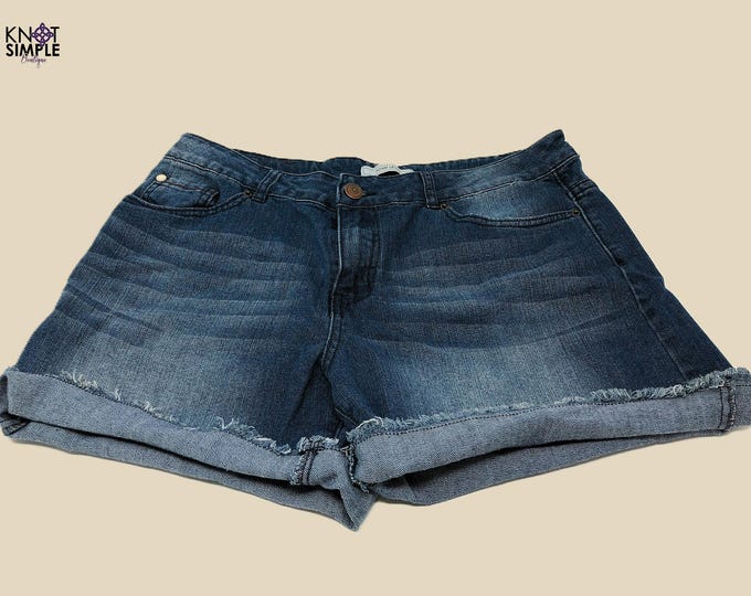 Women's Distressed Denim Cut-off Shorts by Adam Levine - Vintage ...