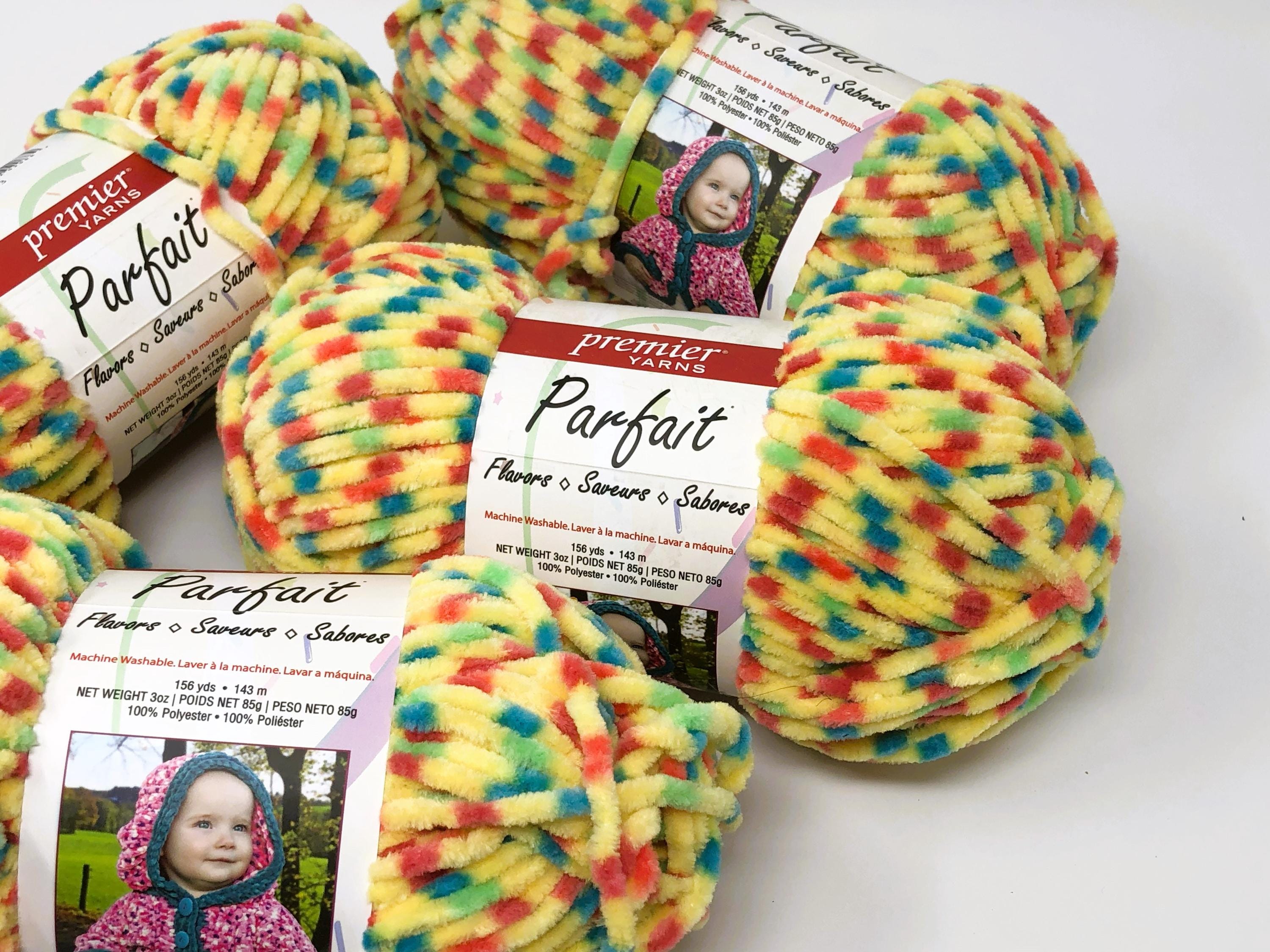 Discontinued Premier Parfait Snow Cone Variegated Chenille Yarn - Etsy