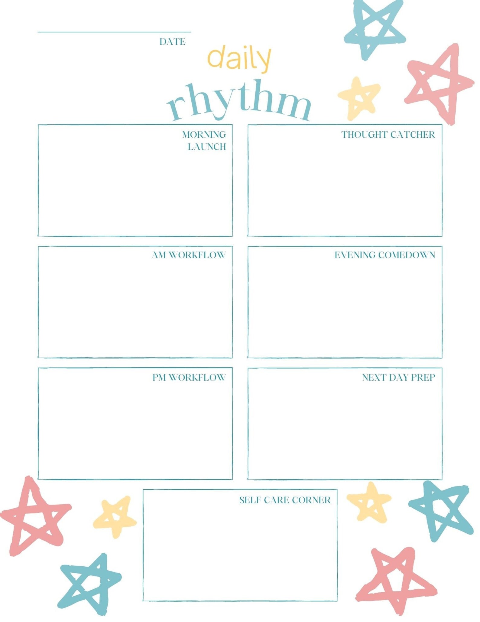 Daily Rhythm Planner - Etsy