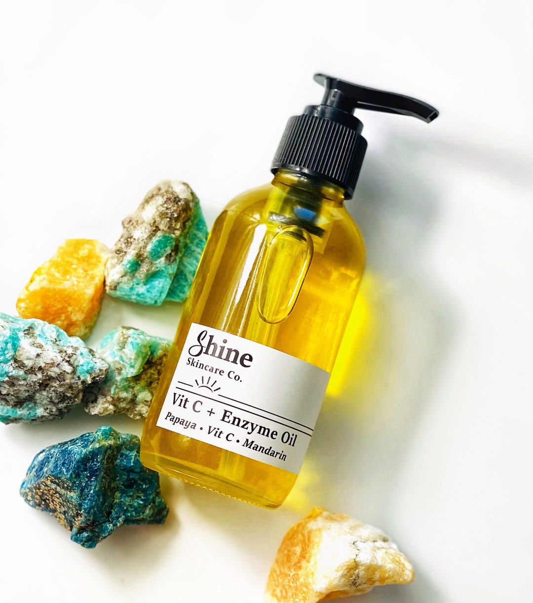 Organic Vitamin C Body Oil With Papaya & Pineapple Enzyme - Etsy