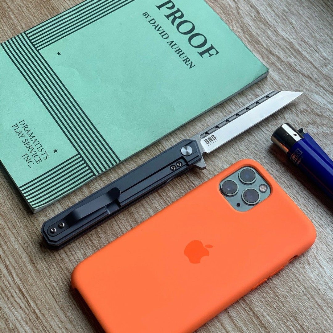 Sleek Frame Lock Pocket Knife With D2 Blade and Titanium Handle pocket ...