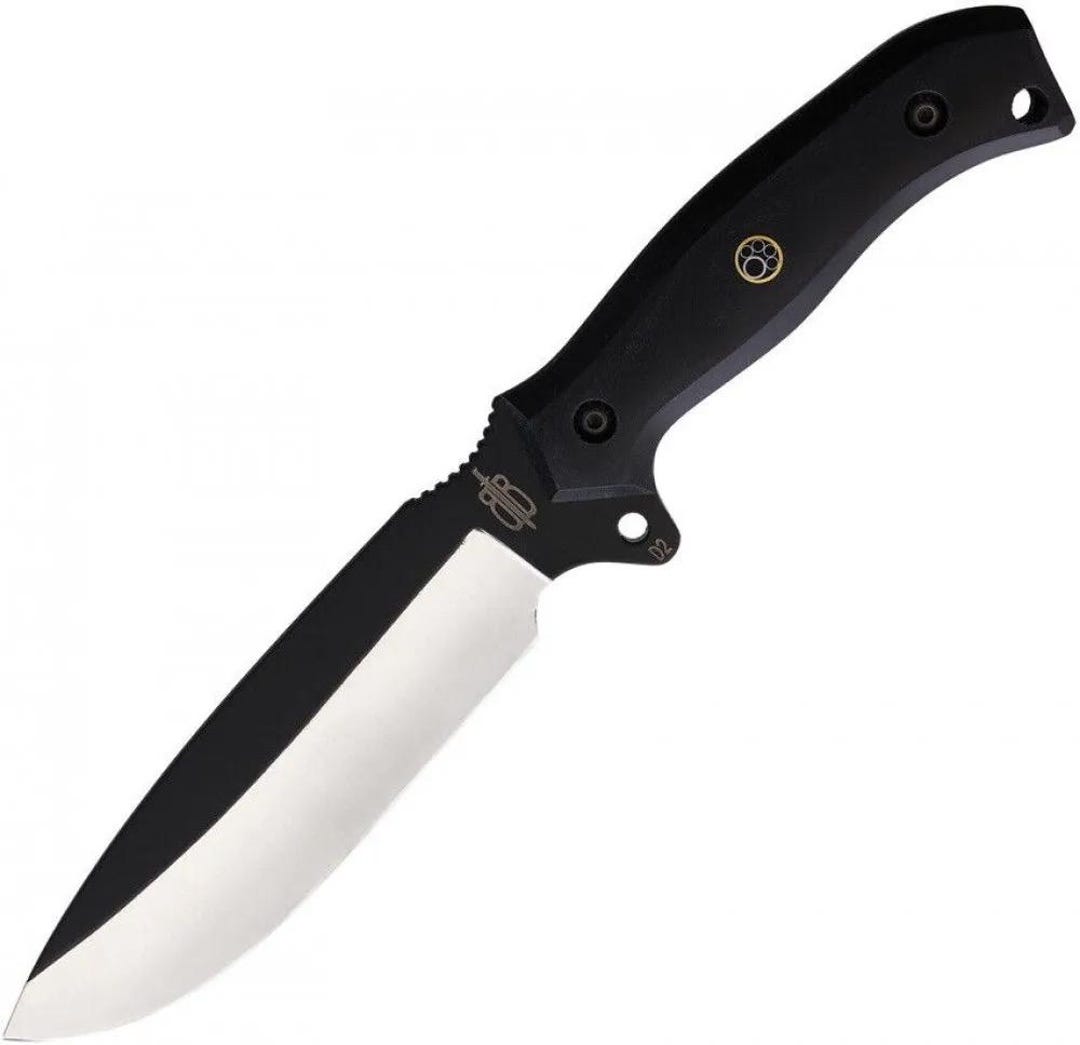 Custom Handmade Fixed Blade D2 Steel Utility Knife With Leather Sheath ...