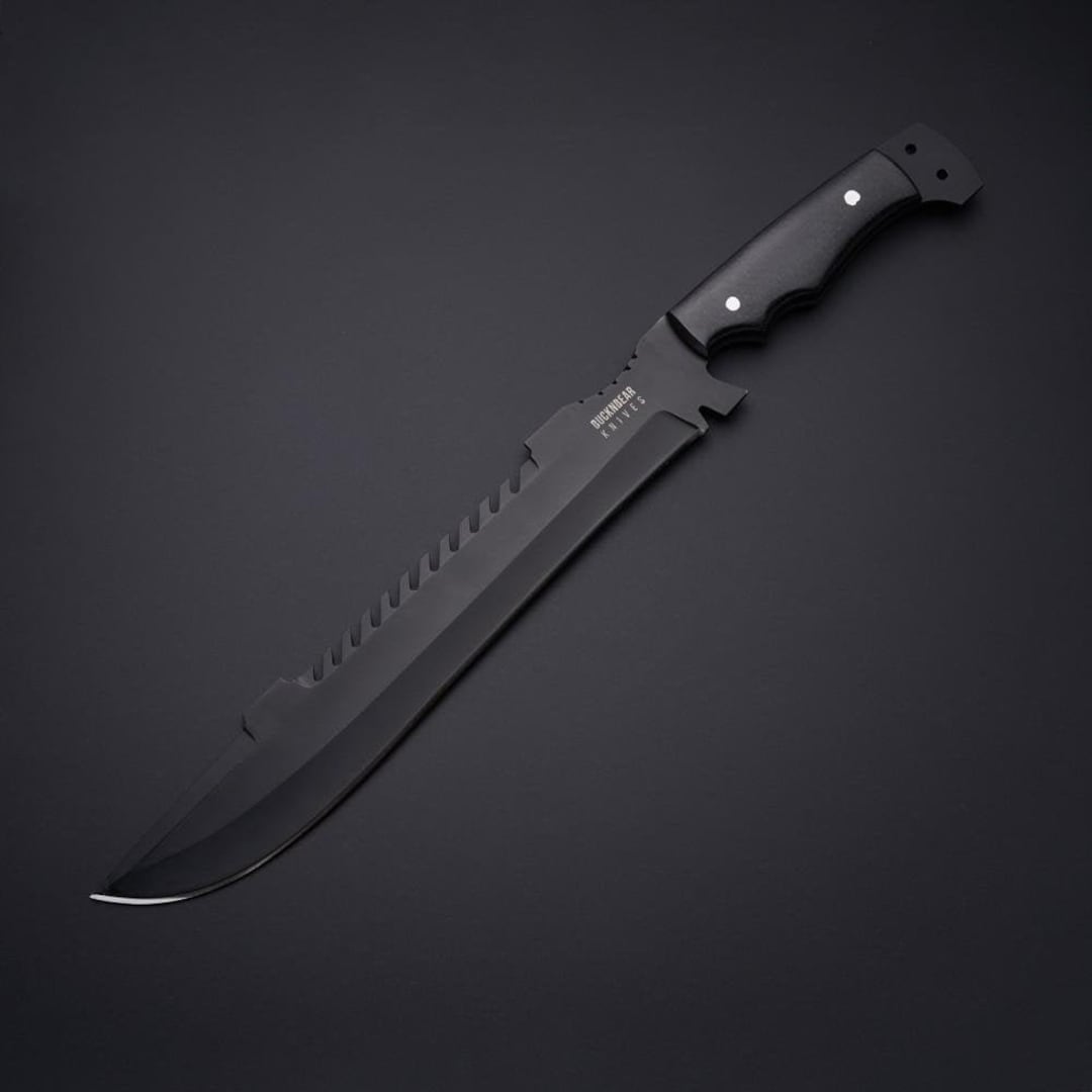 Fixed Blade 1095 High-carbon Steel Camping Utility Machete Knife (G10 ...