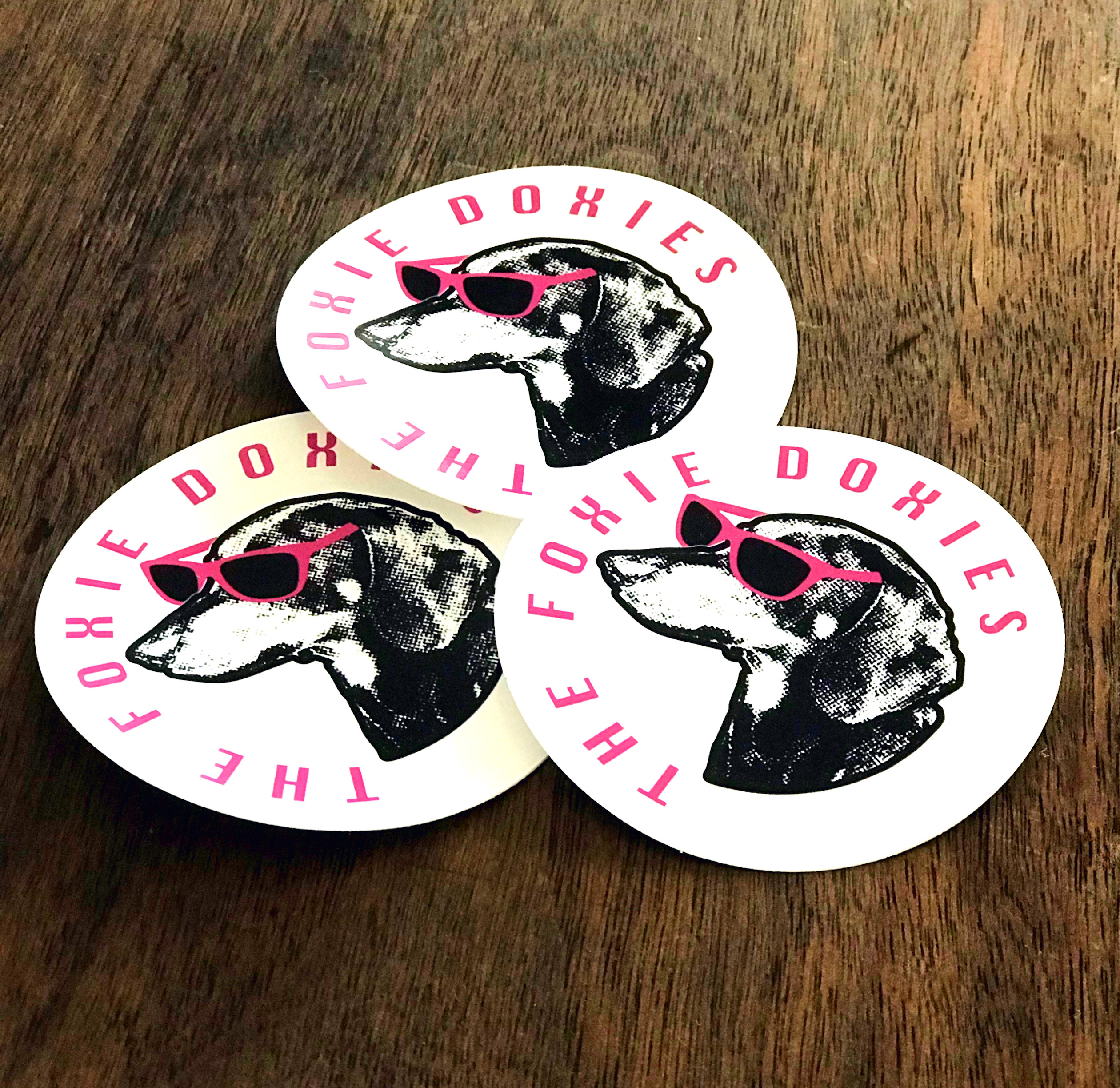 THE FOXIE DOXIES Logo Stickers Dachshund Gift Dachshund | Etsy