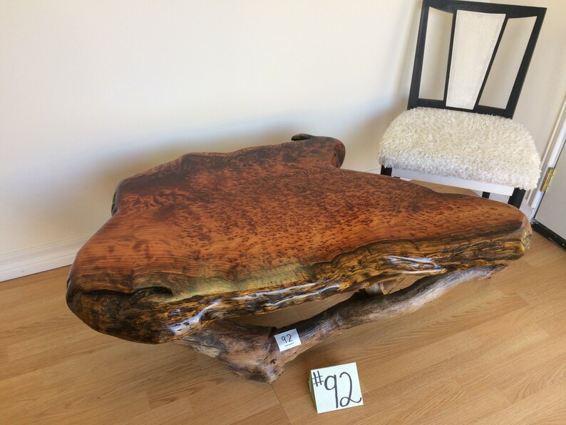 Table, Burl Table, Redwood Burl Table, Artisan Table, Custom-made Table ...