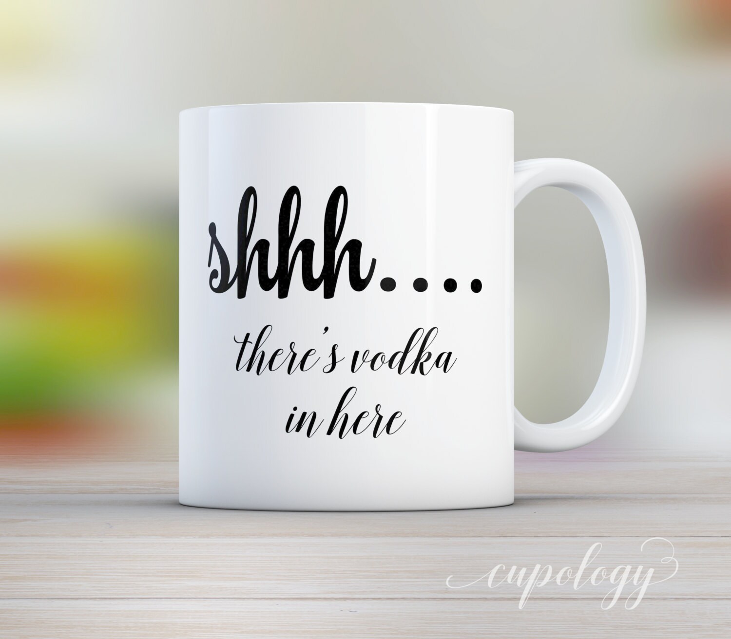 Coffee Mug Shh.. There's Vodka in Here Double Sided - Etsy