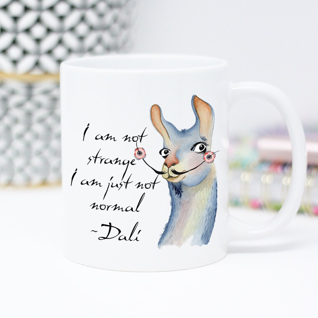 Funny Mug, Dali Llama Mug, Gift for Artist, Coffee Mug, Cup, Llama Mug ...