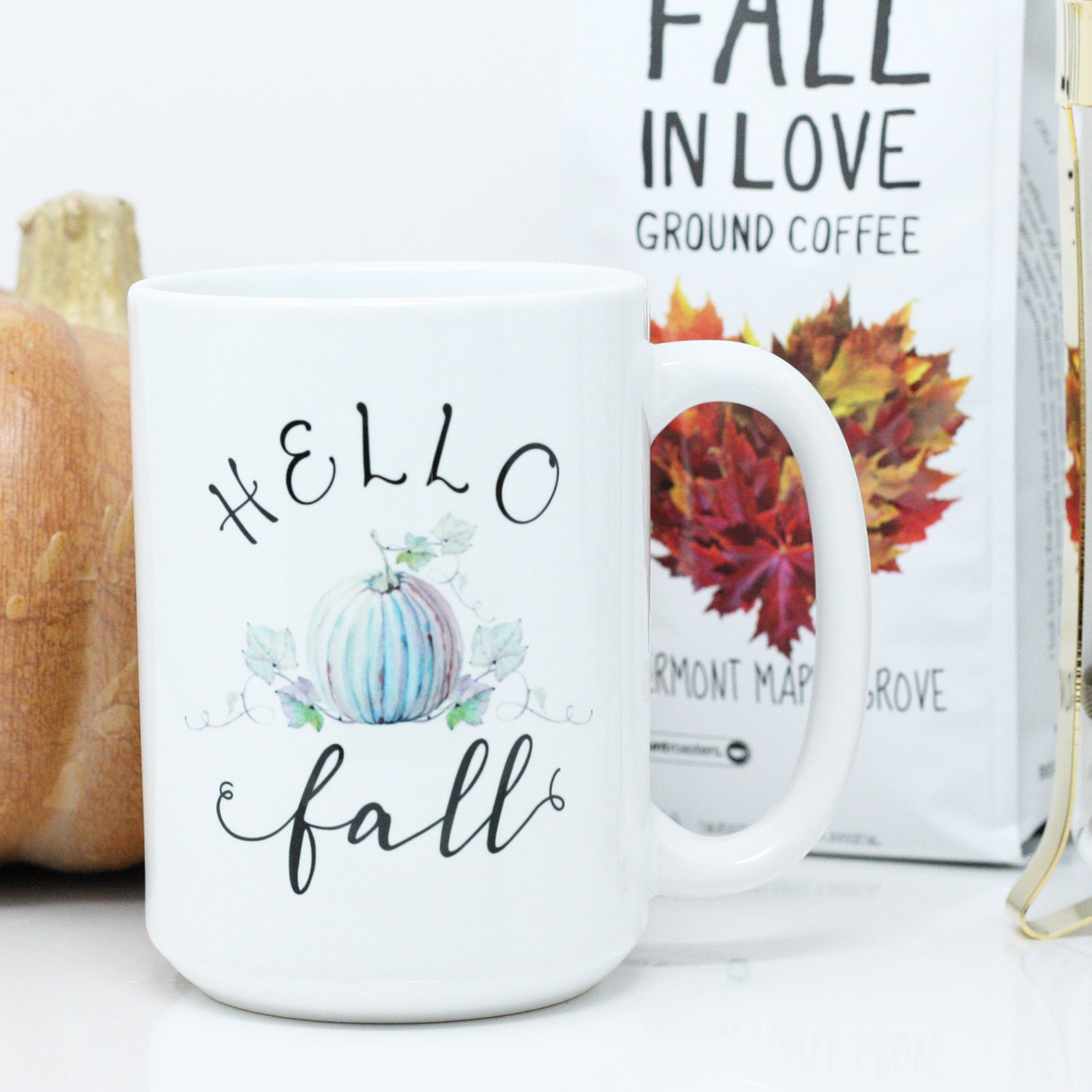 Hello Fall Mug Fall Mug Pumpkin Spice Pumpkin PSL - Etsy