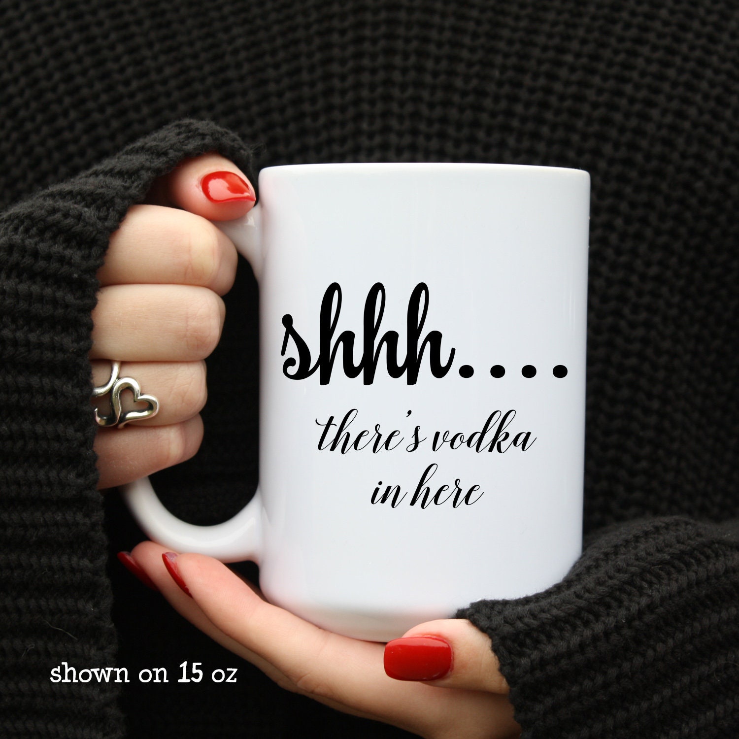 Coffee Mug Shh.. There's Vodka in Here Double Sided - Etsy