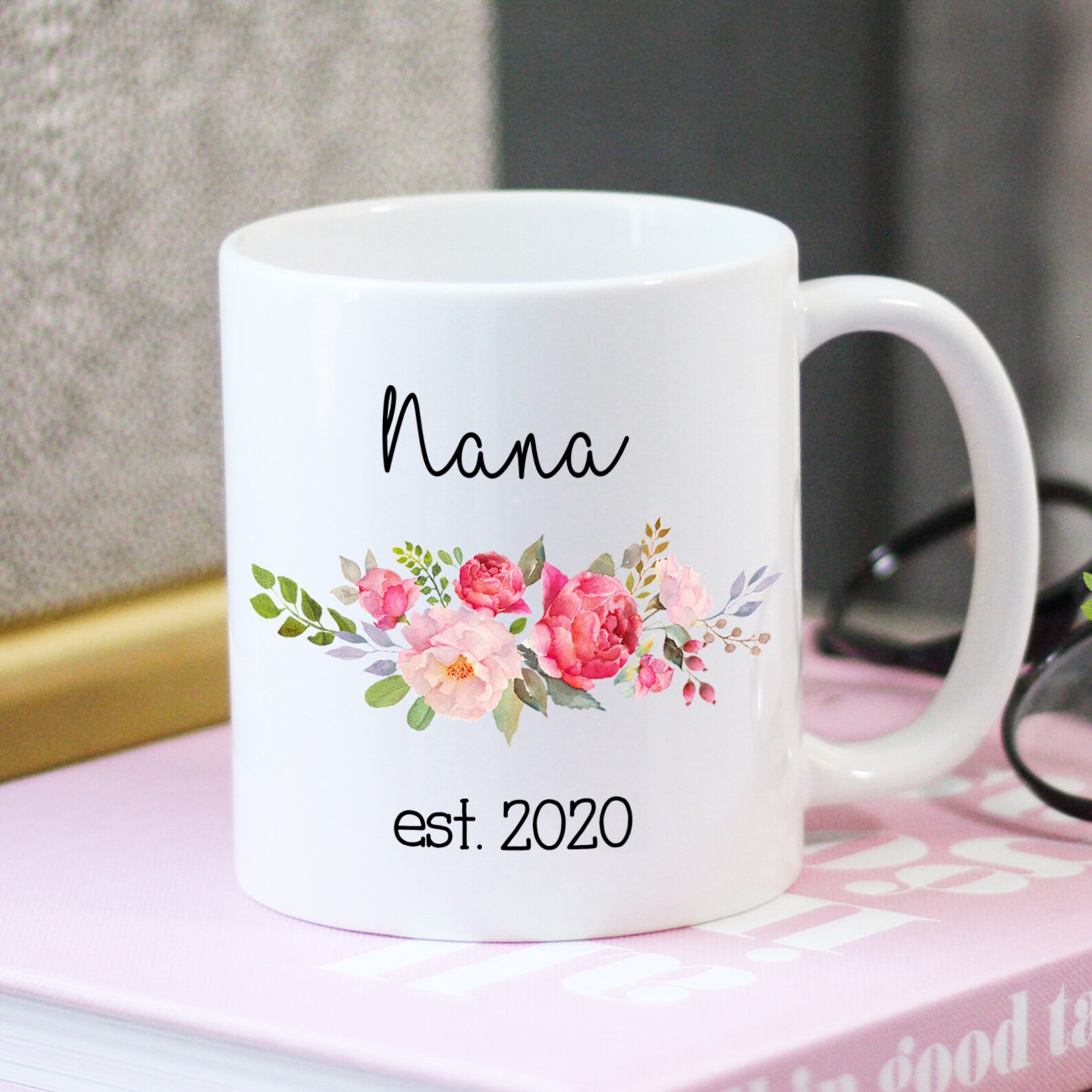 Grandma Mug Custom Personalized Name and Date Mimi Gigi - Etsy