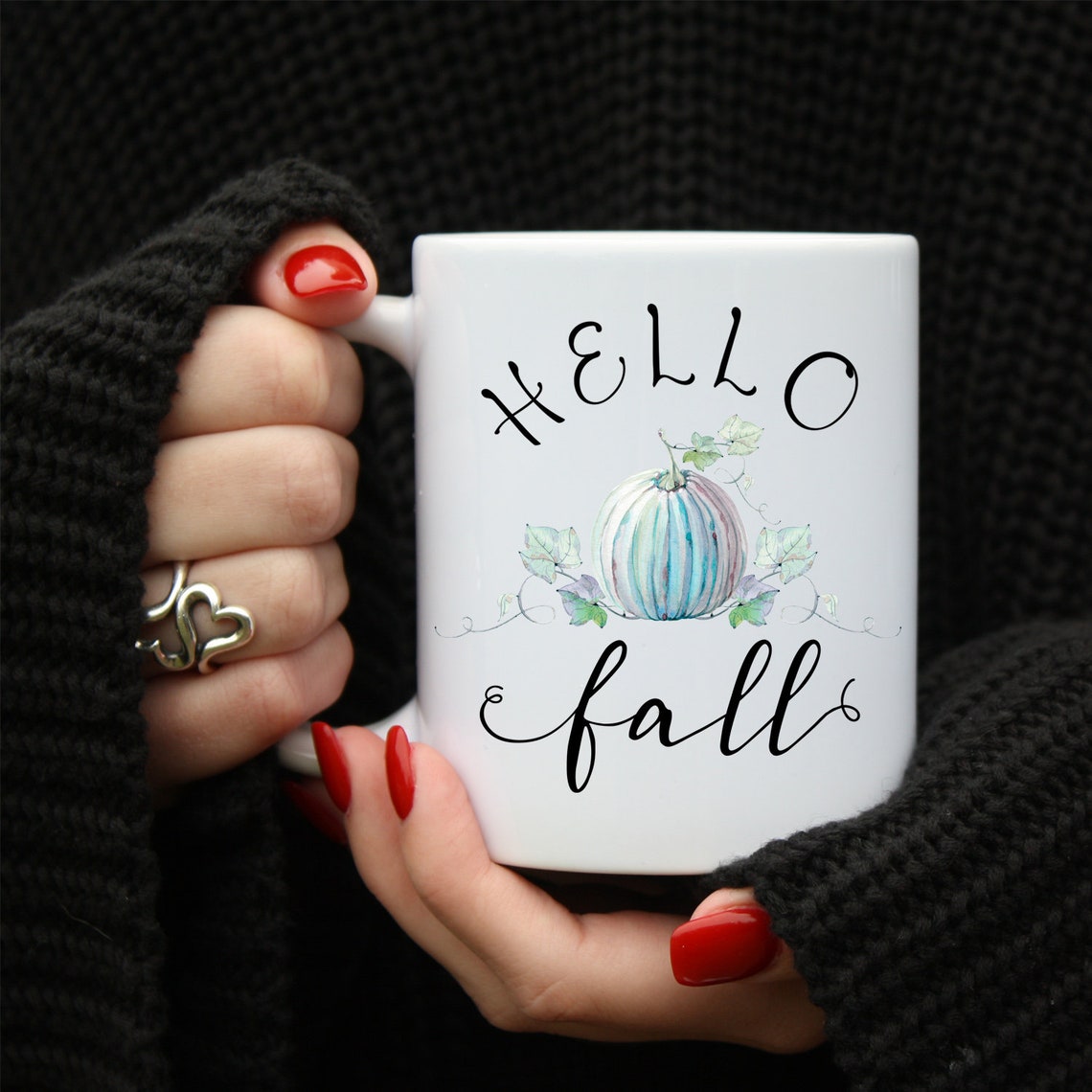 Hello Fall Mug Fall Mug Pumpkin Spice Pumpkin PSL - Etsy