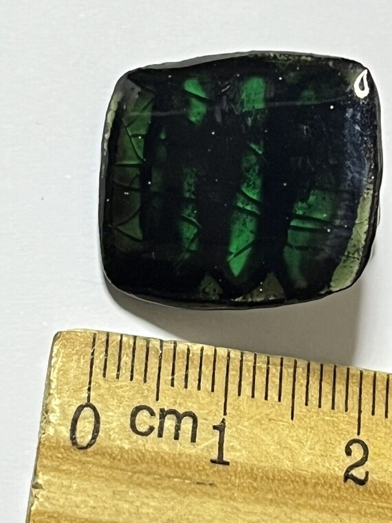 Vintage Alice Lund Denmark Ceramic Enamel Clip on Ear… - Gem