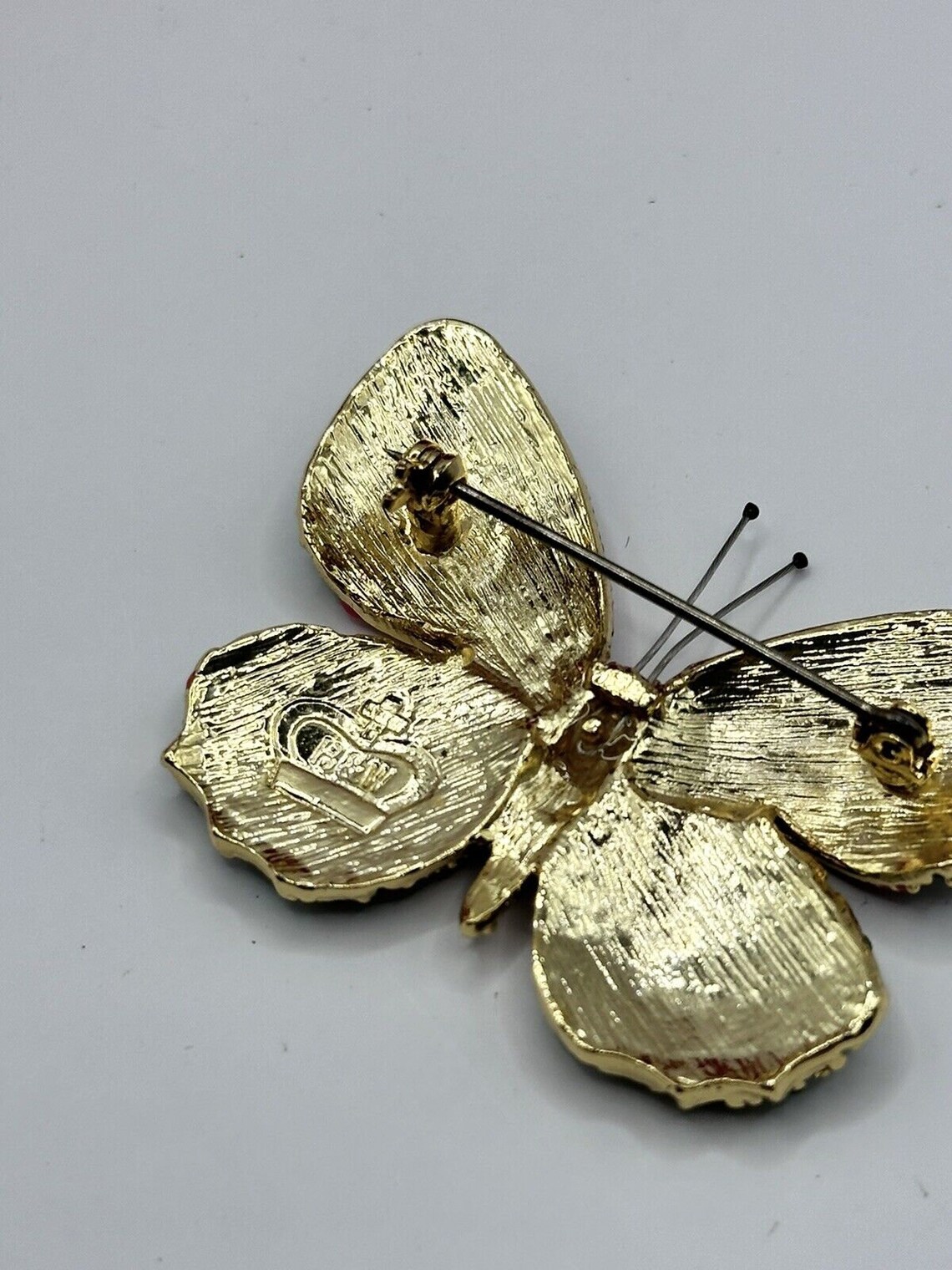 Butler and Wilson Butterfly Multicoloured Brooch Boxed - Etsy