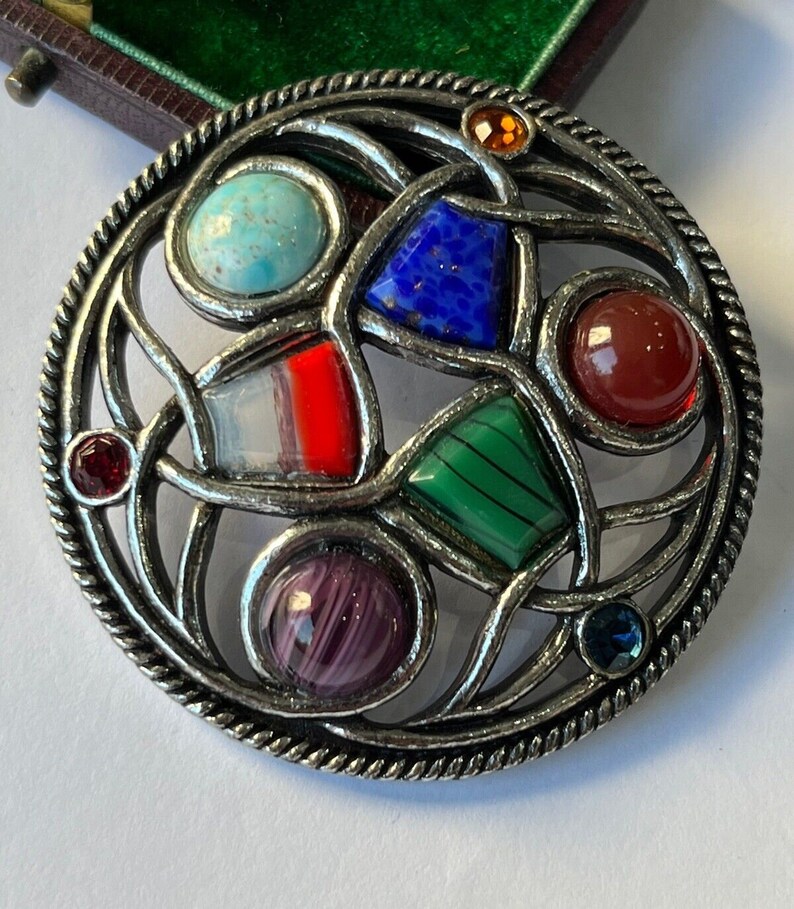 Vintage Miracle Signed Celtic Statement Brooch - Etsy