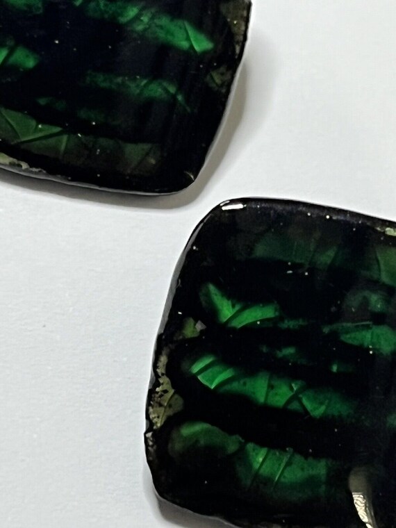 Vintage Alice Lund Denmark Ceramic Enamel Clip on Ear… - Gem