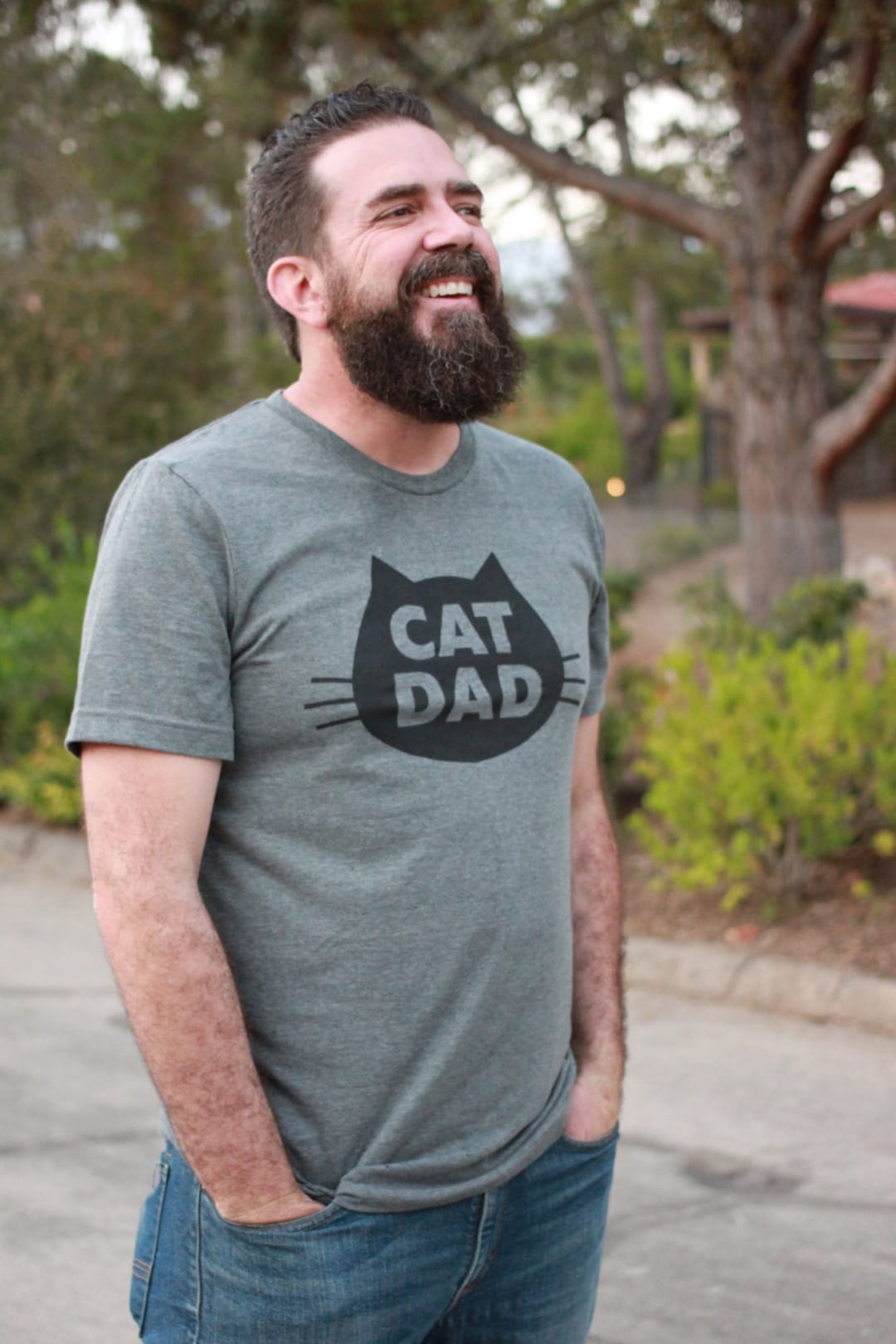 Cat Dad, the Original Cat Dad T-shirt, Cat Dad Shirt, Cat Daddy, Unisex ...