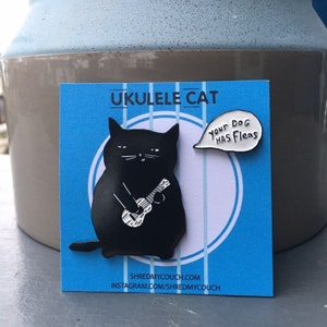 Ukulele Cat Soft Enamel Pin Set for Cat Lovers and Ukulele Lovers, Best ...