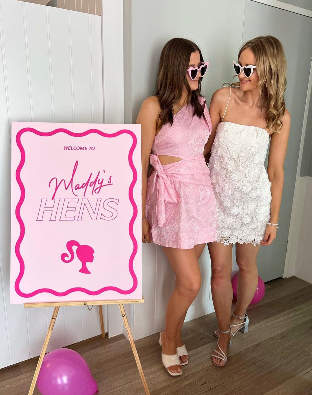 Barbie Themed Hen's Invite & Signage - Etsy