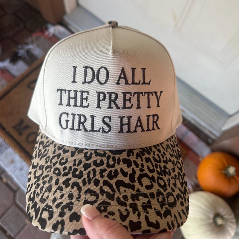 Leopard Embroidered Hats - Etsy