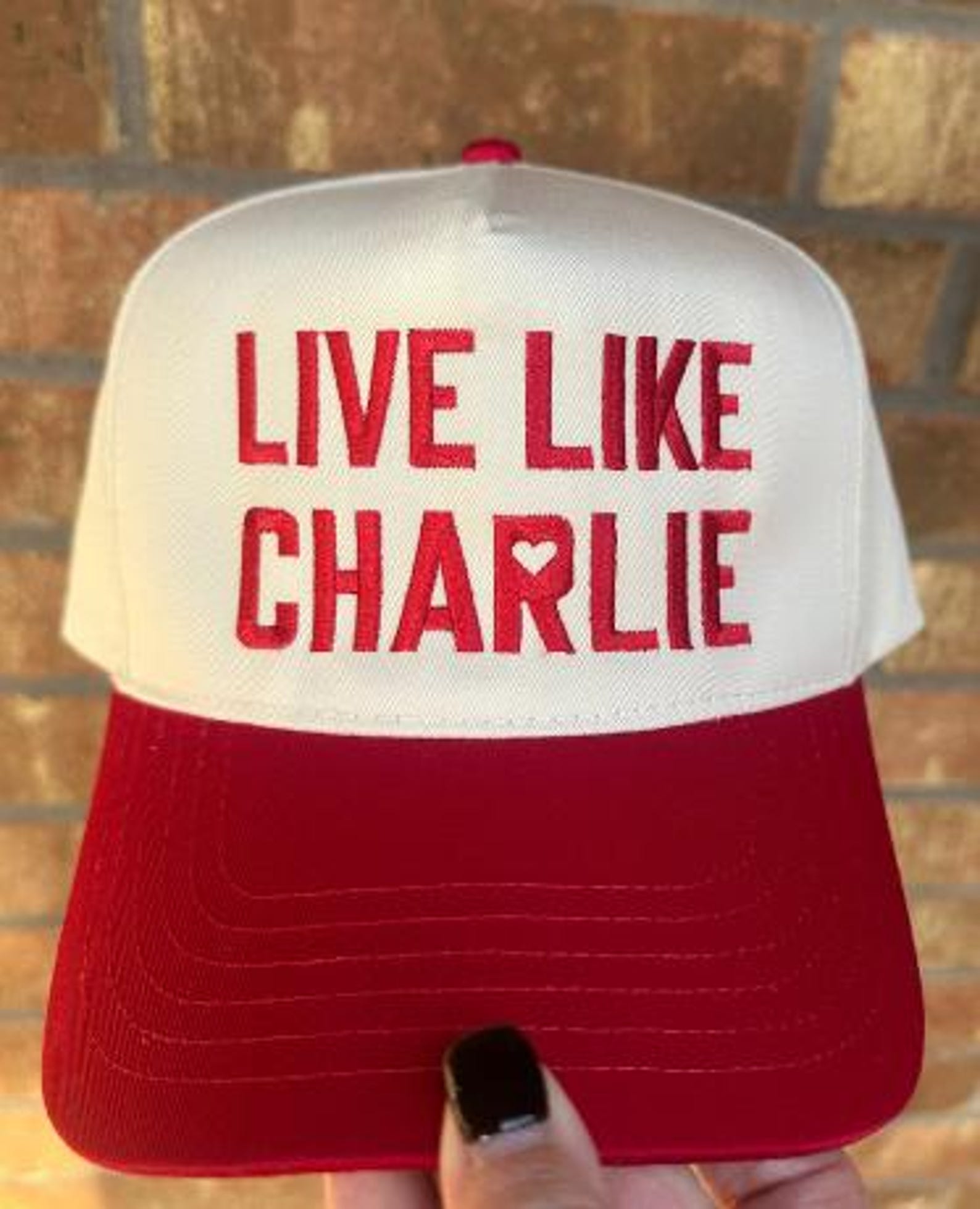 Live Like Charlie Embroidered Hat - Etsy