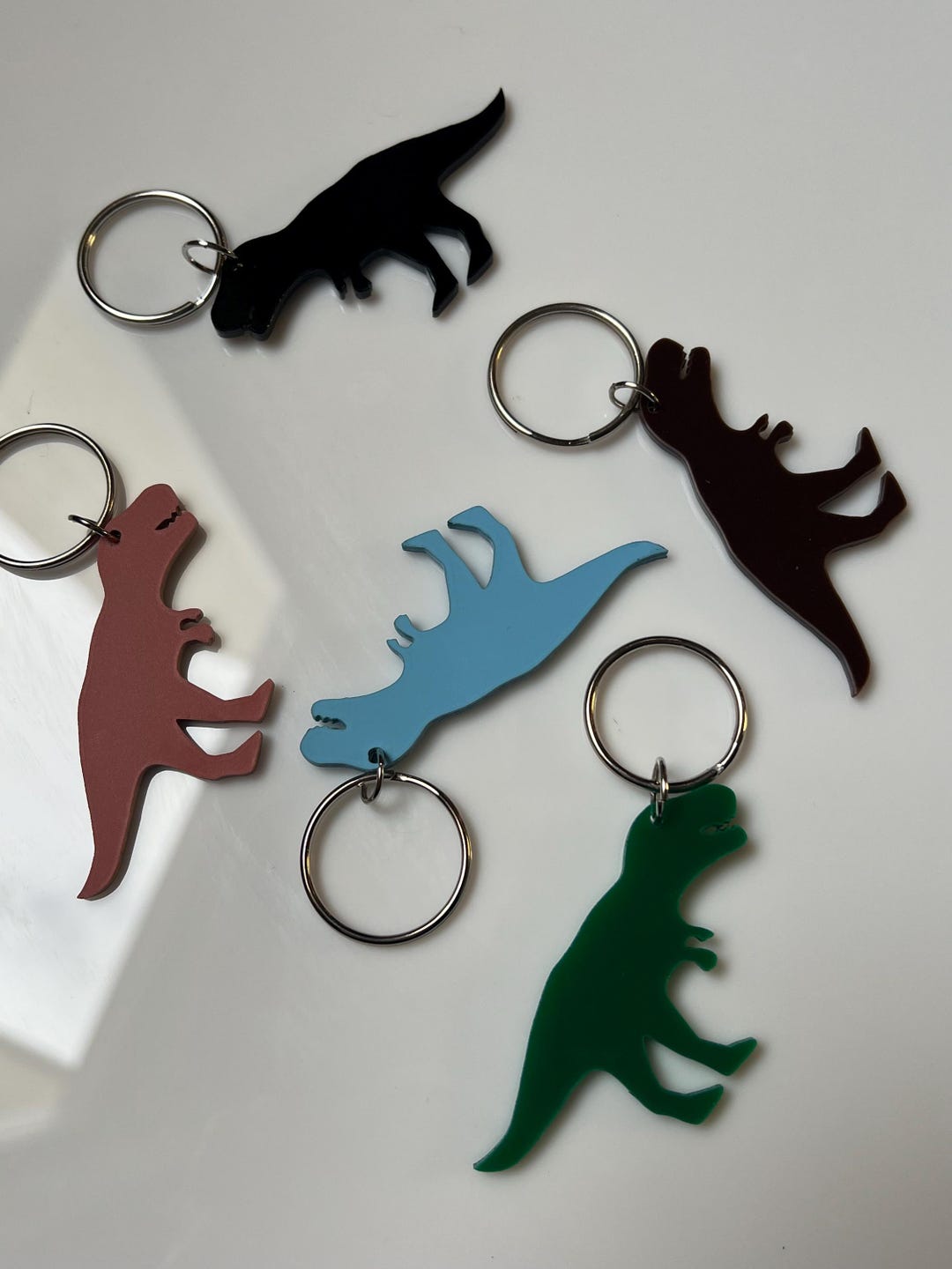 Dinosaur “TREX” Acrylic Keychain - Etsy