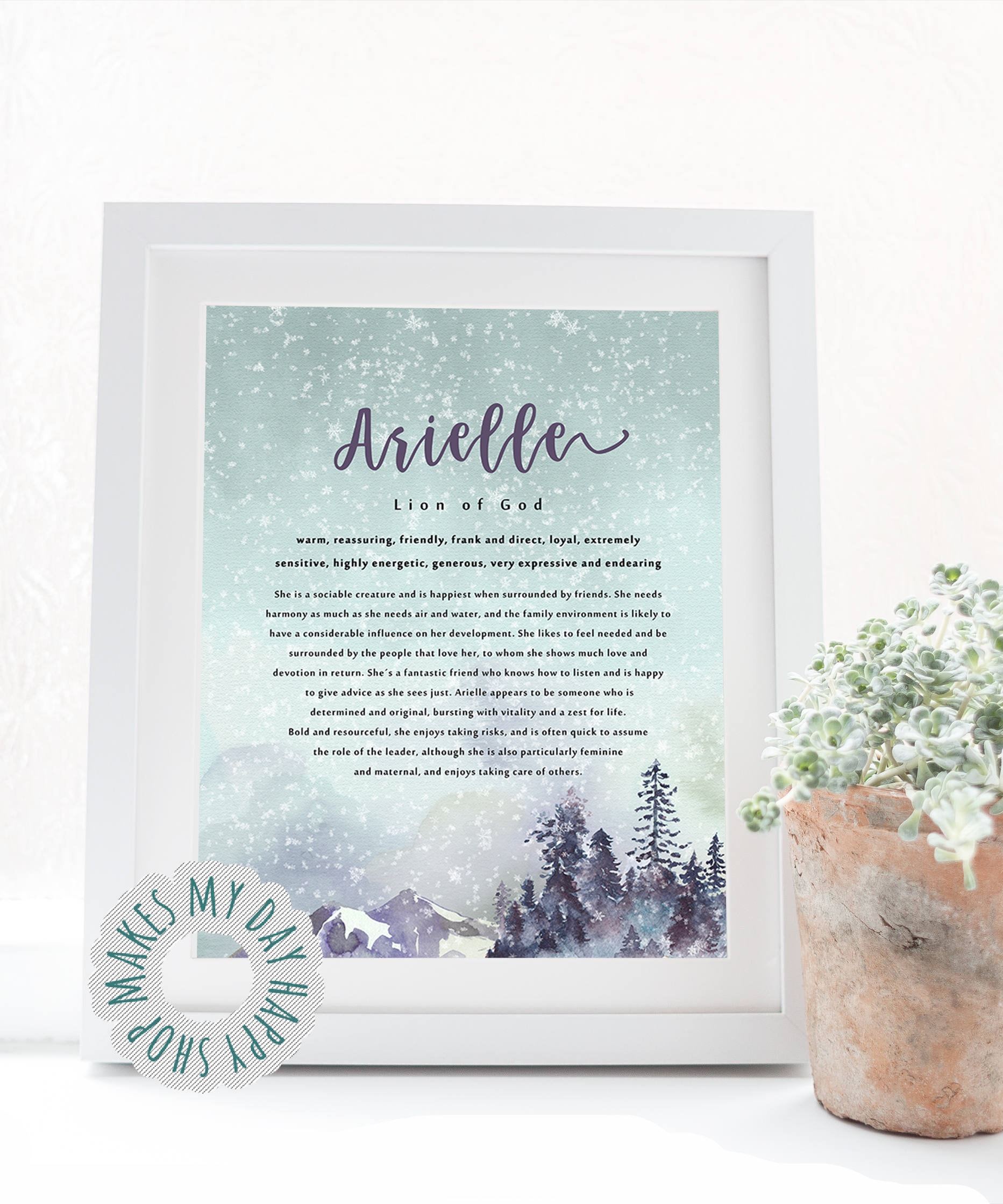 Reese Name Meaning Purple Wall Art,first Name Baby Shower Gift,given ...