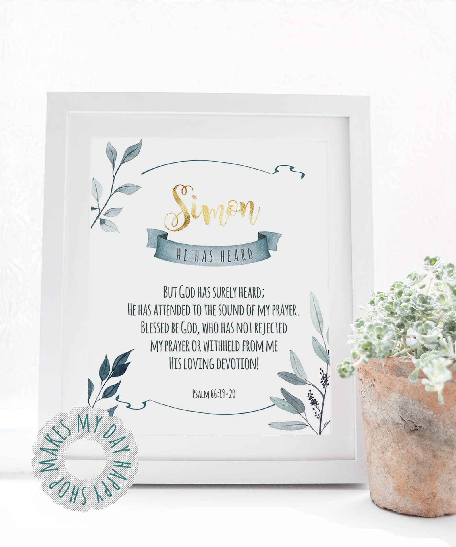 Simon Custom Name Personalized Artprintable Name Wall Art - Etsy