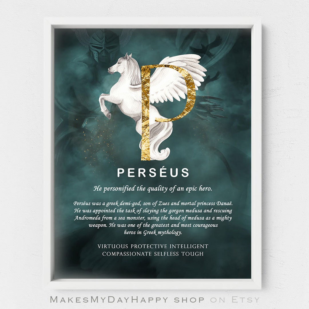 Perseus Custom Name Meaning,greek Mythology Figure,greek Names Meaning ...