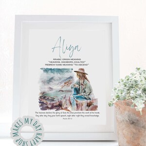 Kaylie Name Meaning,first Name Wall Art,custom First Name,lagom Home ...