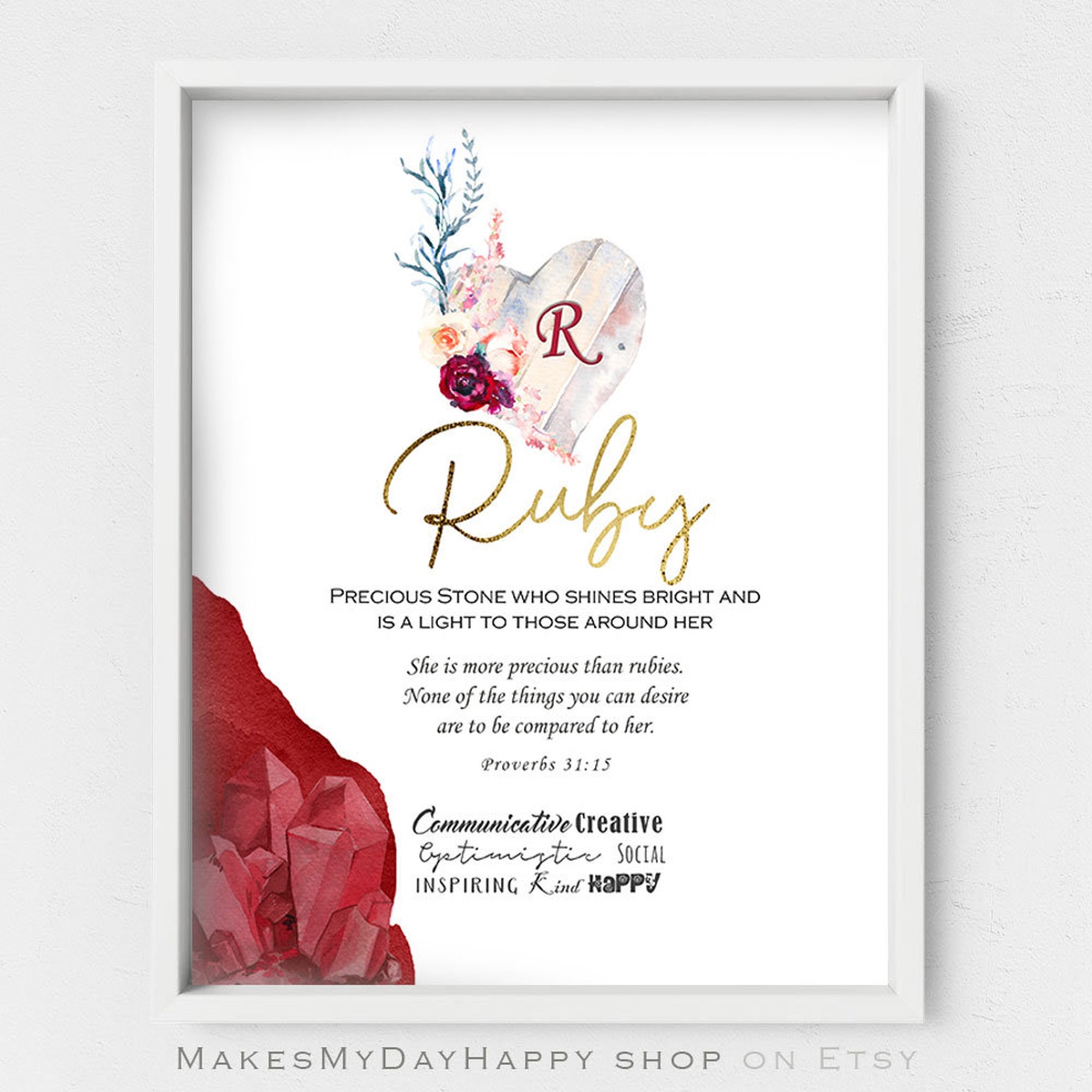 Ruth Origin of Namename Art Printablemeaning of Namecustom - Etsy