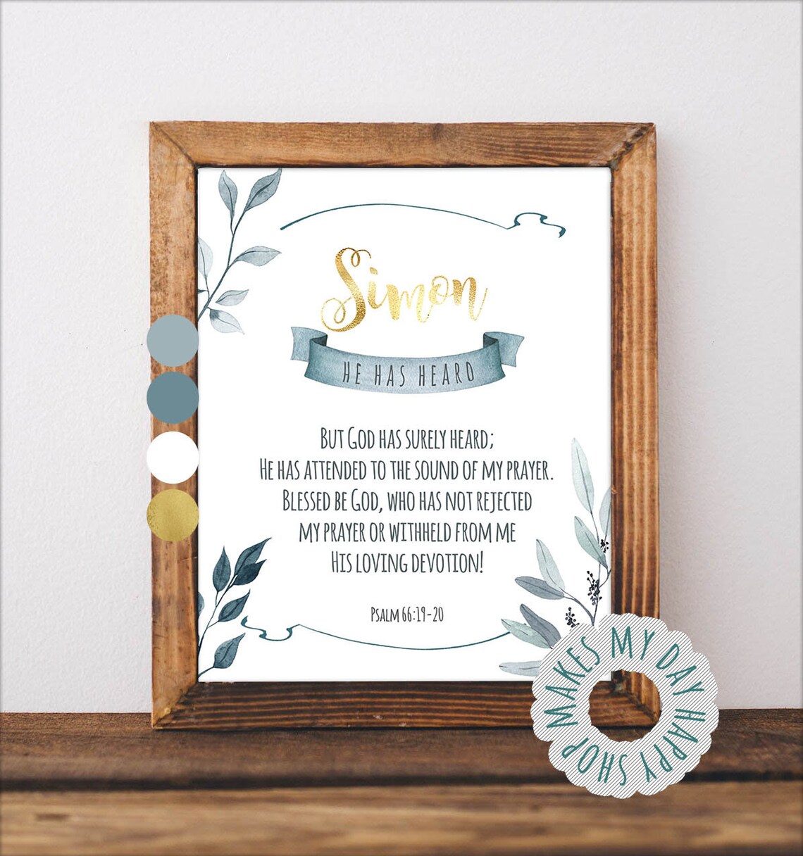 Simon Custom Name Personalized Artprintable Name Wall Art - Etsy