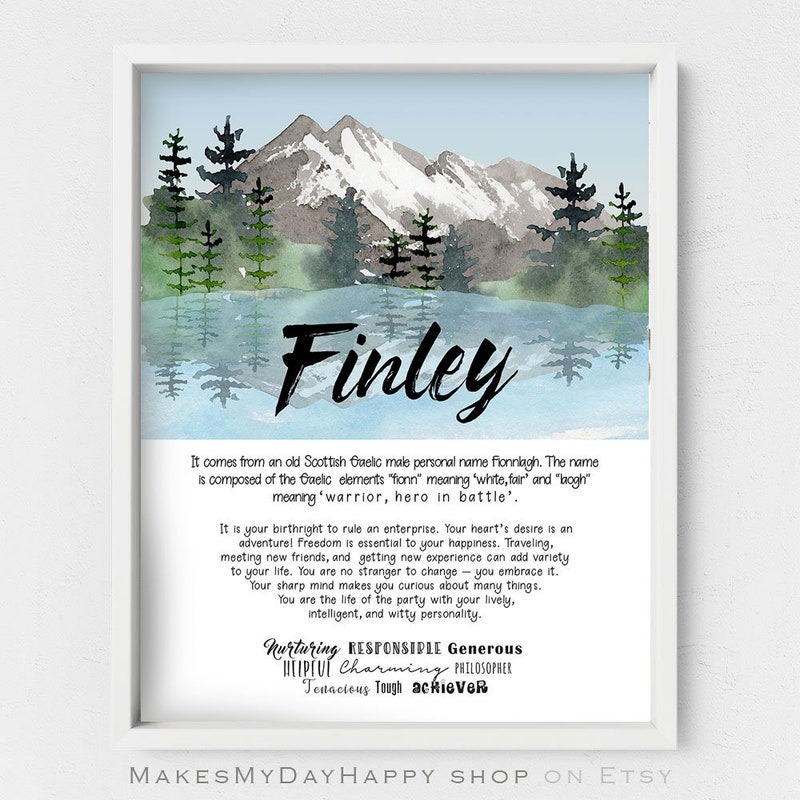 Name Origin Print - Etsy