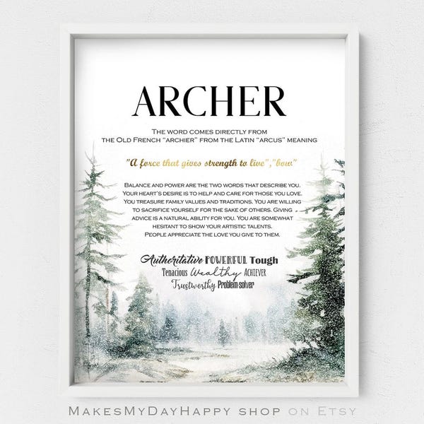 Archer - Etsy