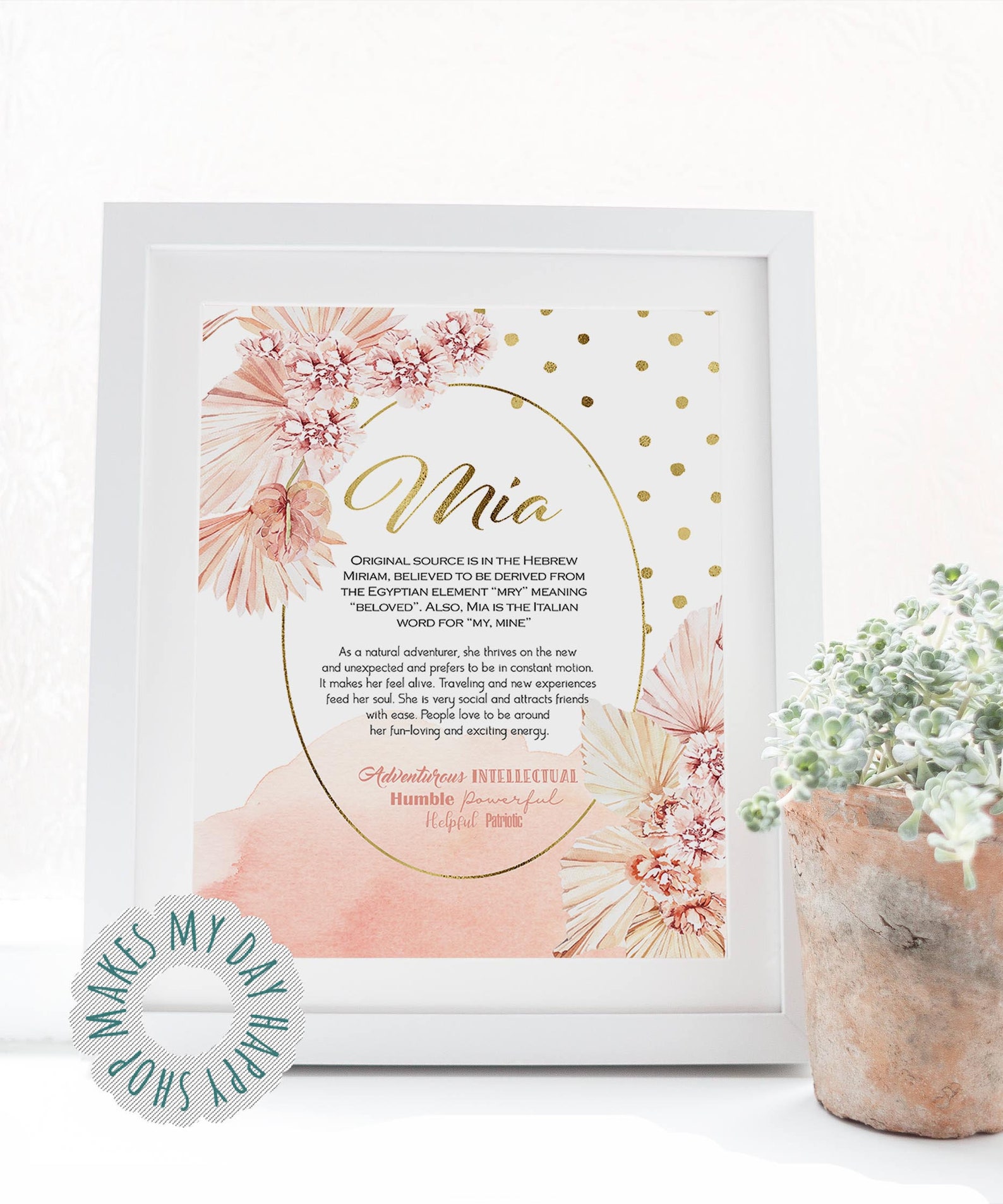 Alyssa Name Meaningfirst Name Sign Wall Artblack Swan Girls - Etsy