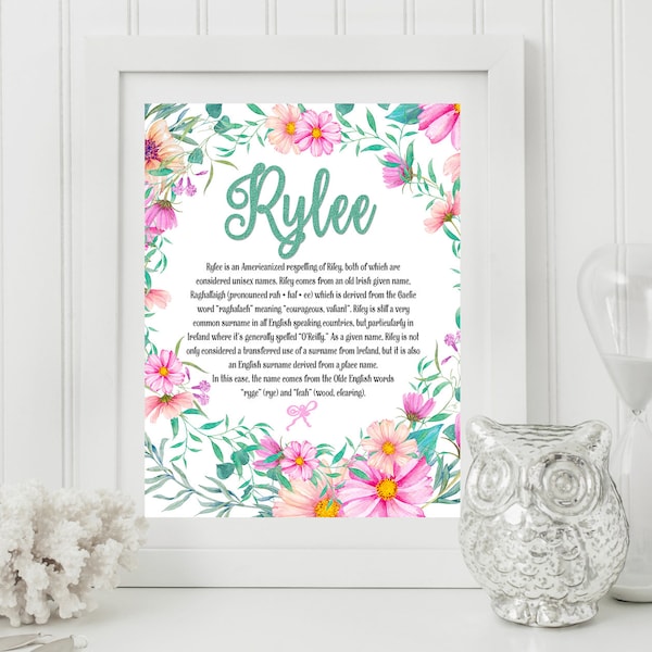 Baby Name Print - Etsy