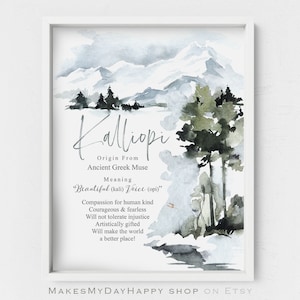 Erin Name Wall Art,custom Name Meaning,personalized Gift,name Sign ...