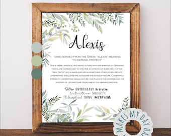 Name Meaning Sign | Etsy