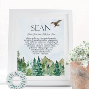 Personalized Name Meaning,caleb,custom Name,printable Meaning of Name ...