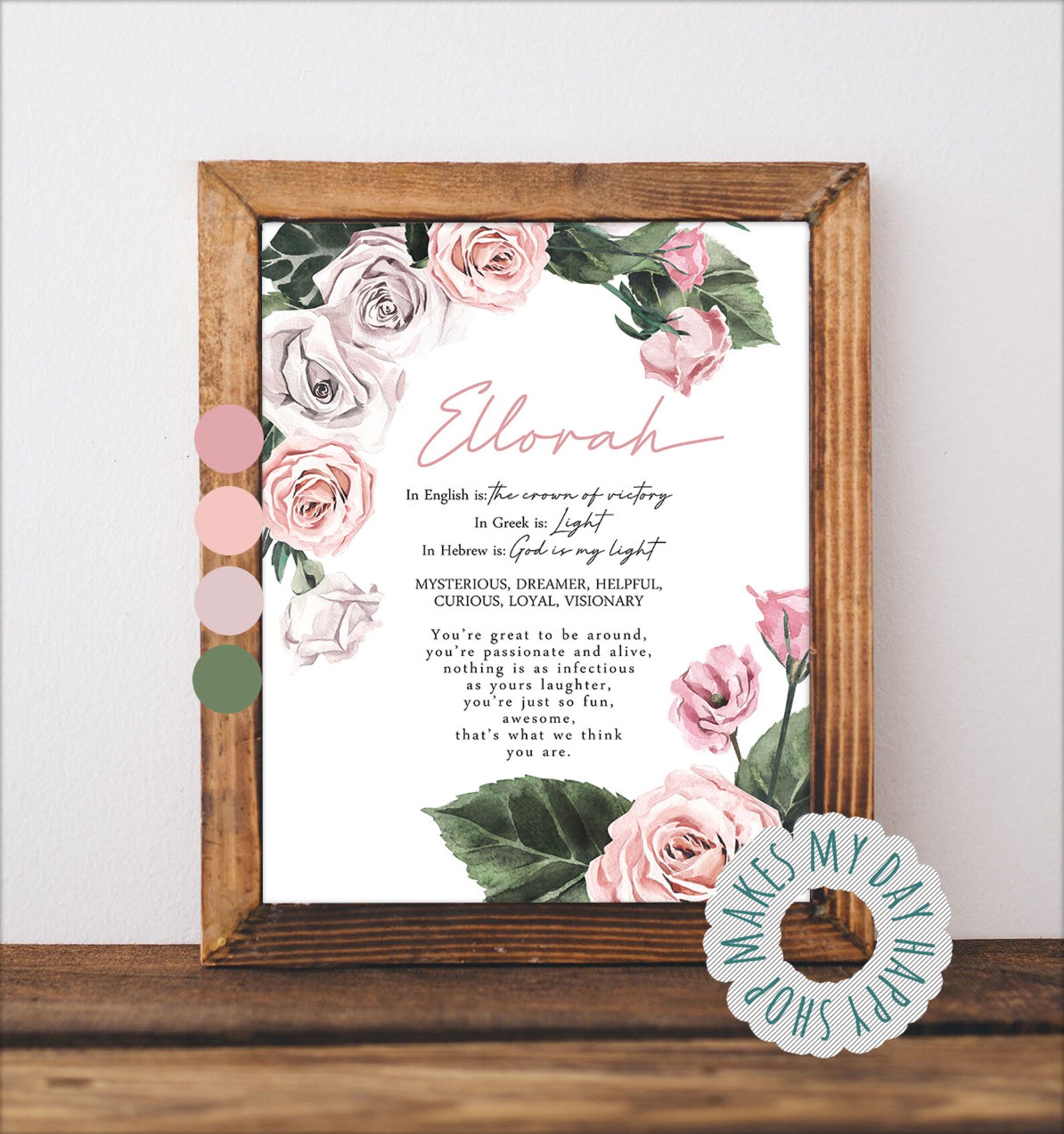 Harper Name Meaningcustom Name Wall Artpersonalized Meaning - Etsy