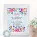 Rosie Name Meaning,watercolor Pink Nursery Floral Decor,floral Name ...