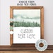 Watercolor Forest Landscape,green Landscape,custom Quote Print,quote ...