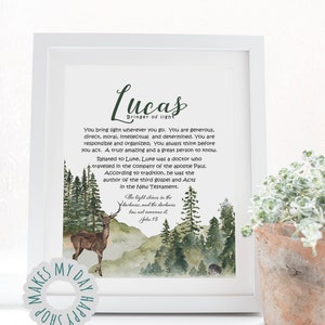 Asher Name Meaning,first Name Wall Art,psalm 16,custom Biblical Meaning ...