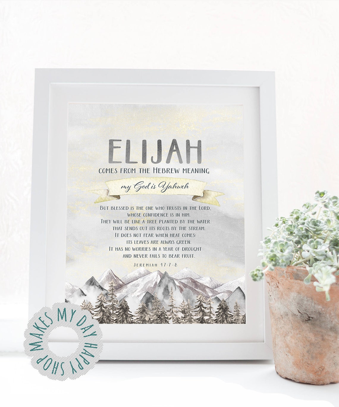 Eva Custom Name Wall Art,personalized Name Meaning With Biblical ...
